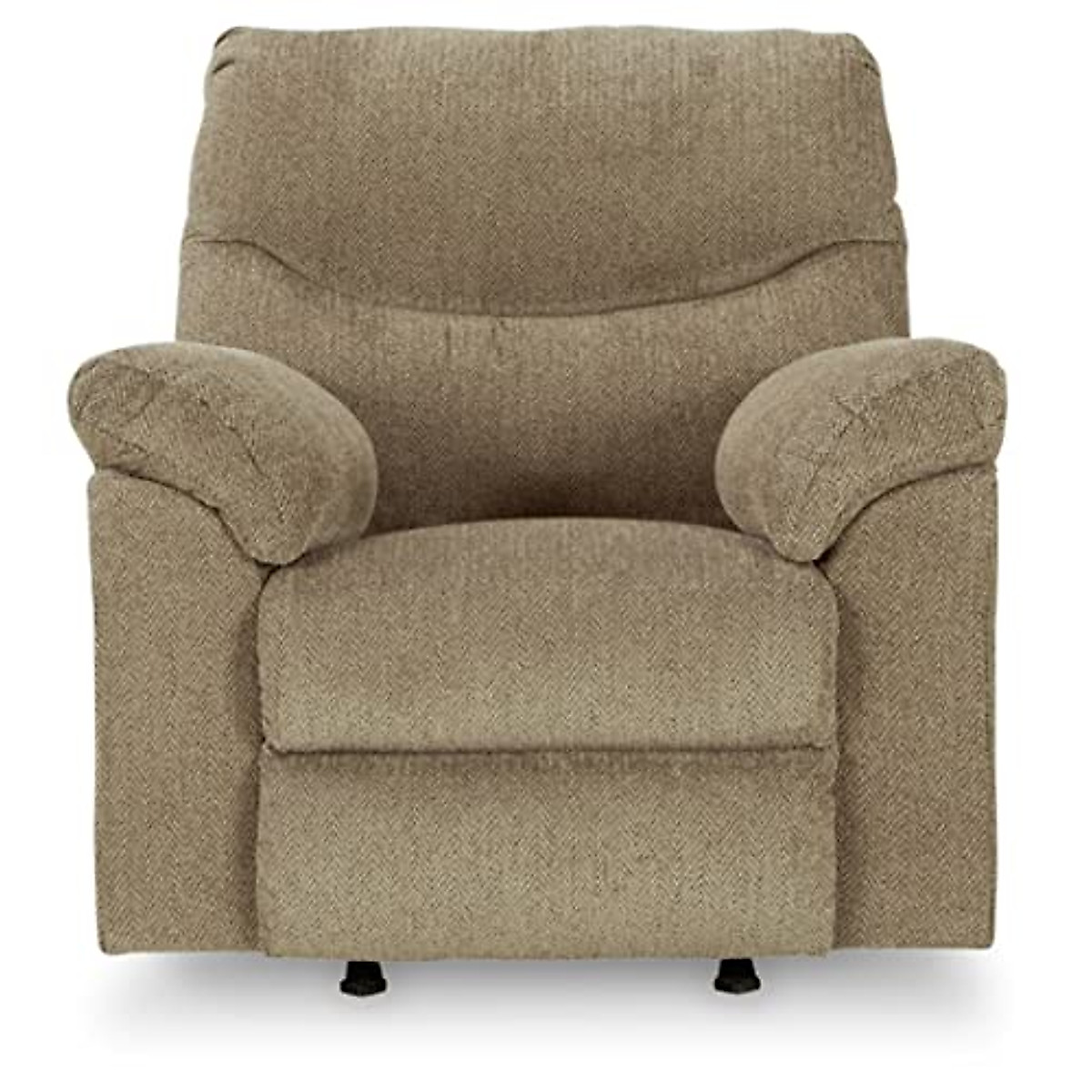 Signature Design by Ashley Alphons Transitional Polyester Tufted Rocker Recliner, Light Brown