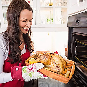 2 PCS/Black Oven Rack Shields - Heat Resistant Silicone Oven Rack Cover 14 inches Long Oven Rack Edge Protector, Protect Against Burns and Scars