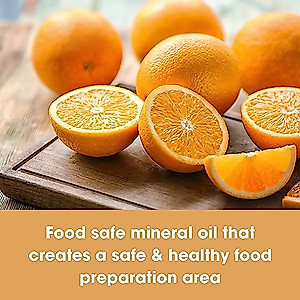 Furniture Clinic Natural Cutting Board Oil | Food Grade | for Wood, Stone, and Slate Butcher Blocks | Easy to Apply, Quick Drying, Tasteless, Odorless and Colorless | Clean, Restore, Protect (17oz/500ml)