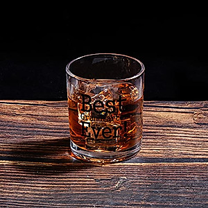 Funny Grandpa Whiskey Glass 10Oz - Best Grandfarter Ever I Meant Grandfather Old Fashioned Whiskey Glass, Gag Gift for Grandpa, New Grandpa, Scotch Glass Gift for Father’s Day Birthday Christmas