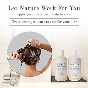 VoCÊ Haircare – Natural Hydrating Conditioner - Rinse | Deep Moisturizing, Anti-Frizz, Sulfate-Free, Non-Toxic, Vegan Haircare for Women and Men with Shea Butter, White Tea, Vanilla Cactus (8.5 oz)