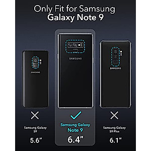 YOUMAKER Kickstand Case for Galaxy Note 9, Full Body with Built-in Screen Protector Heavy Duty Protection Shockproof Rugged Cover for Samsung Galaxy Note 9 6.4 Inch - Black