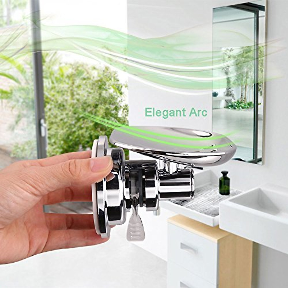 BOPai Elegant Suction Soap Dish for Shower, Powerful Vacuum Suction Cup Soap Holder, Bathroom Kitchen…