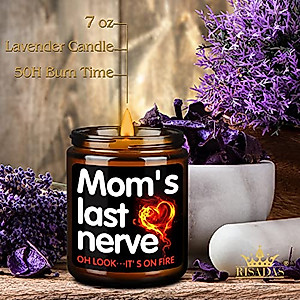 Gifts for Mom, Mothers Day Gifts from Daughter, Son, Birthday Gifts for Mom, Stocking Stuffers Christmas Funny Gifts for Mom Wife Women, Mom Gifts, Long Lasting Jar Candles, 7oz Scented Candles
