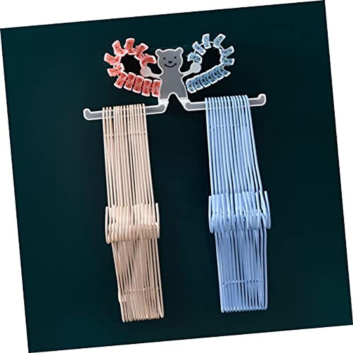 HOOTNEE 2Pcs Hanger Storage Rack Paper Towel Shelf Paper Towel Holder Wall Hooks for Coats Metal Clothes Hangers Wall Mounted Shelves for Storage Metal Storage Rack Shower Towel Stand pp