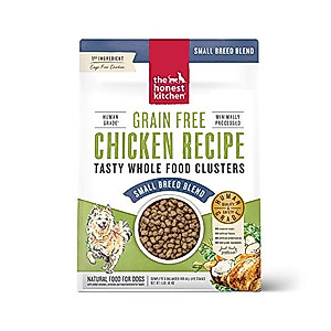 The Honest Kitchen Whole Food Clusters Small Breed Grain Free Chicken Dry Dog Food, 1 lb Trial Pouch