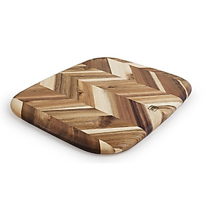 Madeira Acacia Herringbone Cutting Board, 12.5" x 14.5"