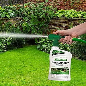 Liquid Fence Deer And Rabbit Repellent Concentrate 32 Ounces, Hose-End Sprayer