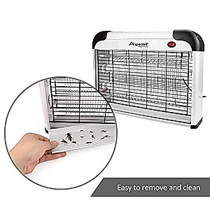 Aspectek 20W Electric Indoor Bug Zapper, Mosquito, Moth, Wasp, Insect Killer, Fly Zapper, Bug Lamp Light for Home, Restaurant, Office Use with Protection Mesh Film. Efficient & Effective