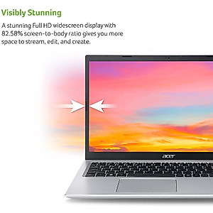 acer 2023 Newest Aspire 5 Slim 15.6" FHD Laptop, 11th Gen Intel Core i3-1115G4(Up to 4.1GHz,Beat i5-7200U), 8GB DDR4 RAM, 128GB SSD, WiFi 6, USB-C, Webcam, HDMI, Windows 11S+JVQ MP