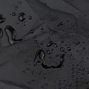 Ihomepark Extra Large Patio Cushion Cover, 68 x 30 x 20 inch Black Outdoor Furniture Seat Cushion Storage Bag, Water Resistant Rectangle Oxford Fabric Bag