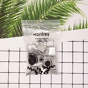 Honbay 56PCS Metal Empty Square Metal Pans Make Up Tins Eyeshadow Blush Lipstick Organizer for Cosmetic Palettes (26mm, Height: 5mm)