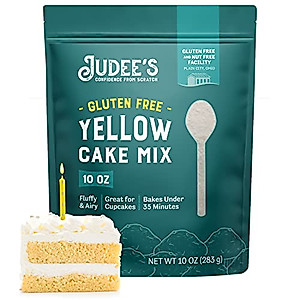 Judee's Yellow Cake Mix 10 oz - Baking Supplies - Super Moist and Rich - Great Pantry Essential - 100% Non-GMO, Gluten-Free and Nut-Free - Use for Baking and Decorating