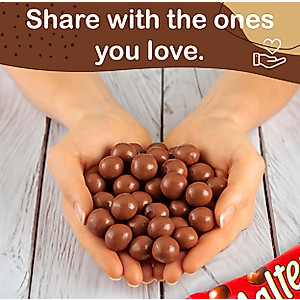 Maltesers Chocolate Balls 37 gram bags - Honeycomb Spheres Covered In A Creamy Layer Of Milk Chocolate - The Ultimate Fusion of Creamy Chocolate and Irresistible Crunch (In KH Packaging) (6 pack)