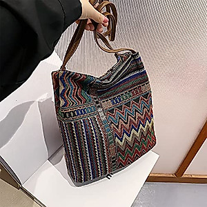 KUANG! Ethnic Style Bag Lady's Everyday Tote Shoulder Bags Women Tourist Hobo Handbag 04