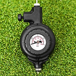 Ball Pressure Gauge Reader – Analog Pressure Reader Football Pressure Gauge with PSI and BAR Readings [Net World Sports]