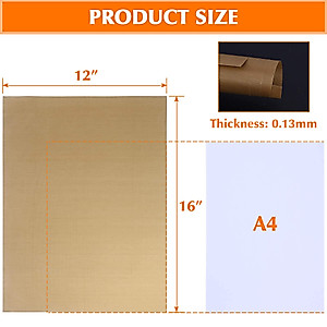 Teflon Sheet for Heat Press, 15 Pack Selizo Heat Transfer Cover Paper Heat Resistant Transfer Protector Sheets for Cricut Iron HTV Vinyl, Sublimation, Baking and Craft