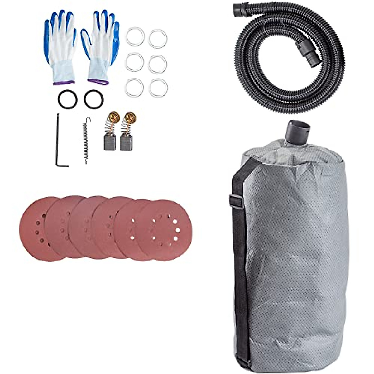 VEVOR Drywall Sander 750W, Electric Sander Variable Speed 800-1750RPM, Drywall Sander Foldable Sheetrock Sander, with Telescope Handle, Vacuum Bag Drywall Sanders 6 Sand Pads