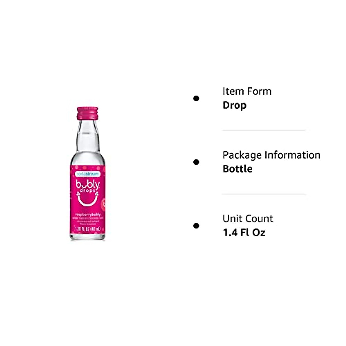 SodaStream Bubly Drops (Raspberry, 40ml)