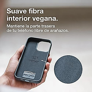 WOODCESSORIES - Real Stone Case Compatible with iPhone 12/12 Pro, EcoBump Stone (Camo Grey)