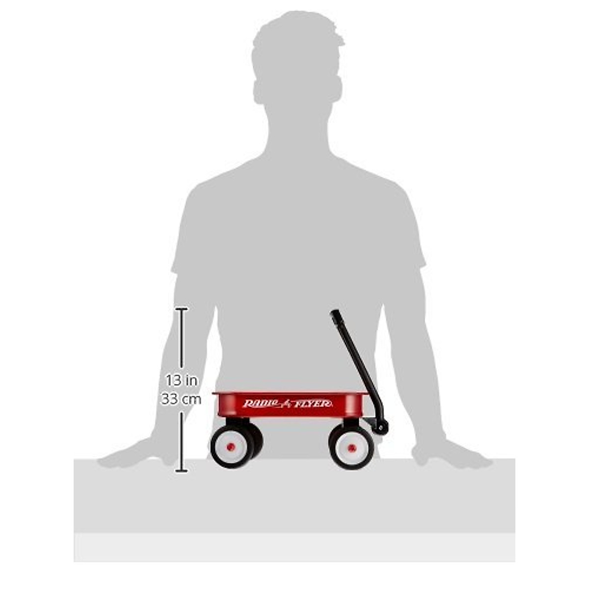 Radio Flyer Kids 12.5 Inch Little Red Toy Wagon, Small Toy Decor Wagon