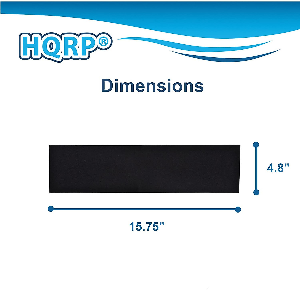 HQRP 4-Pack Carbon Filter compatible with GermGuardian FLT22CB4 Replacement for FLT4825, FLT4850PT True Hepa Filter B fits AC4000 Series