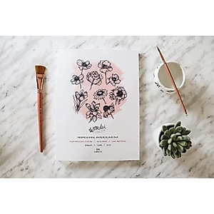 Wonder Forest Professional Watercolour Pad - Cold Pressed 9x12 Cotton Paper 20 Sheets