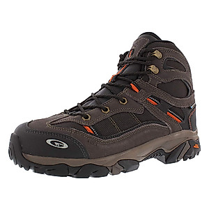 HI-TEC Men's XT Explorer Mid WP Chocolate/Burnt Orange Mid-Calf Leather Boot - 8M