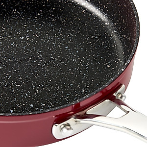 Generic Curtis Stone 8"" Sauté Pan with Lid (Renewed), Black