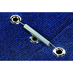 Camco Wrap Around Step Rug | Protects Your RV from Unwanted Tracked in Dirt | Works on Electrical and Manual RV Steps | Blue (42924)