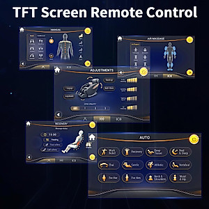 MYNTA Massage Chair MC3100, Full Body Zero Gravity SL Track 3D Massage Chair with Calf Roller Massage, Voice Control, Thai Stretch, Black