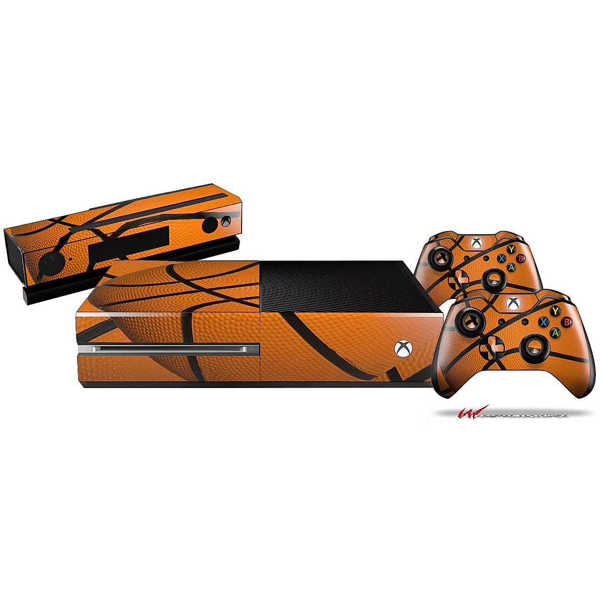 Basketball - Holiday Bundle WraptorSkinz Decal Style Vinyl Skin Wrap compatible with XBOX One Original Console, Kinect and 2 Controllers (GAMING SYSTEM NOT INCLUDED)