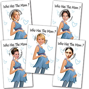 33 Cute Baby Shower Games - Scratch Off Lottery Ticket Raffle Cards Baby Shower Game - Funny Baby Shower Games - Who Has The Mom - 33 Sheets