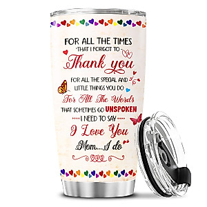 Insulated For Cups Mothers Funny Day Mother Handle Tumblers Women Coffee Mama, Dear Mom Letter, Mom Gifts, Tumbler 20 Oz With Lid And Straw