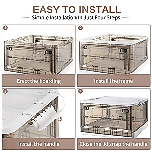 HKDQ Puppy Incubator, Pet Incubator Box Large PET Brooder Nursery,Nebulization Box,Kitten Incubator,Incubator for Puppies with Pet Heating Pad and Pet Medicine Feeder（55L）