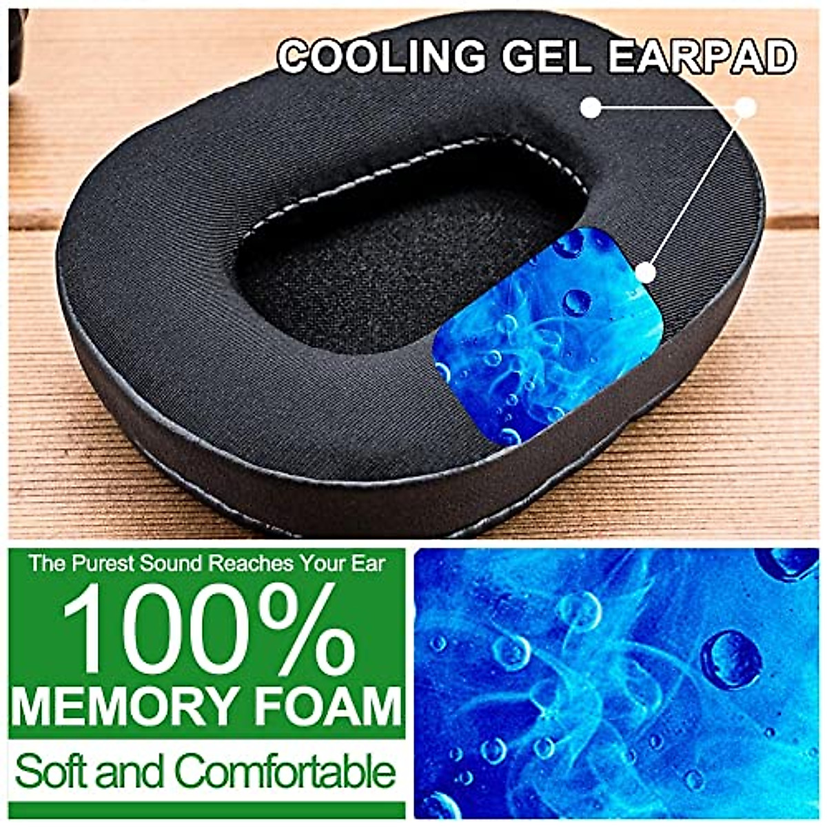 B450-XT B550-XT Kit Replacement Ear Pads Cushions - Compatible with B450 XT / B550 XT Headset I B450-XT/B550-XT Replacement Cushion Kit (Hybrid Cooling Gel Fabric)