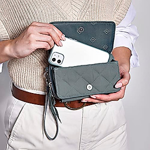 Vera Bradley Women's Performance Twill All in One Crossbody Purse With RFID Protection, Paris Plaid, One Size