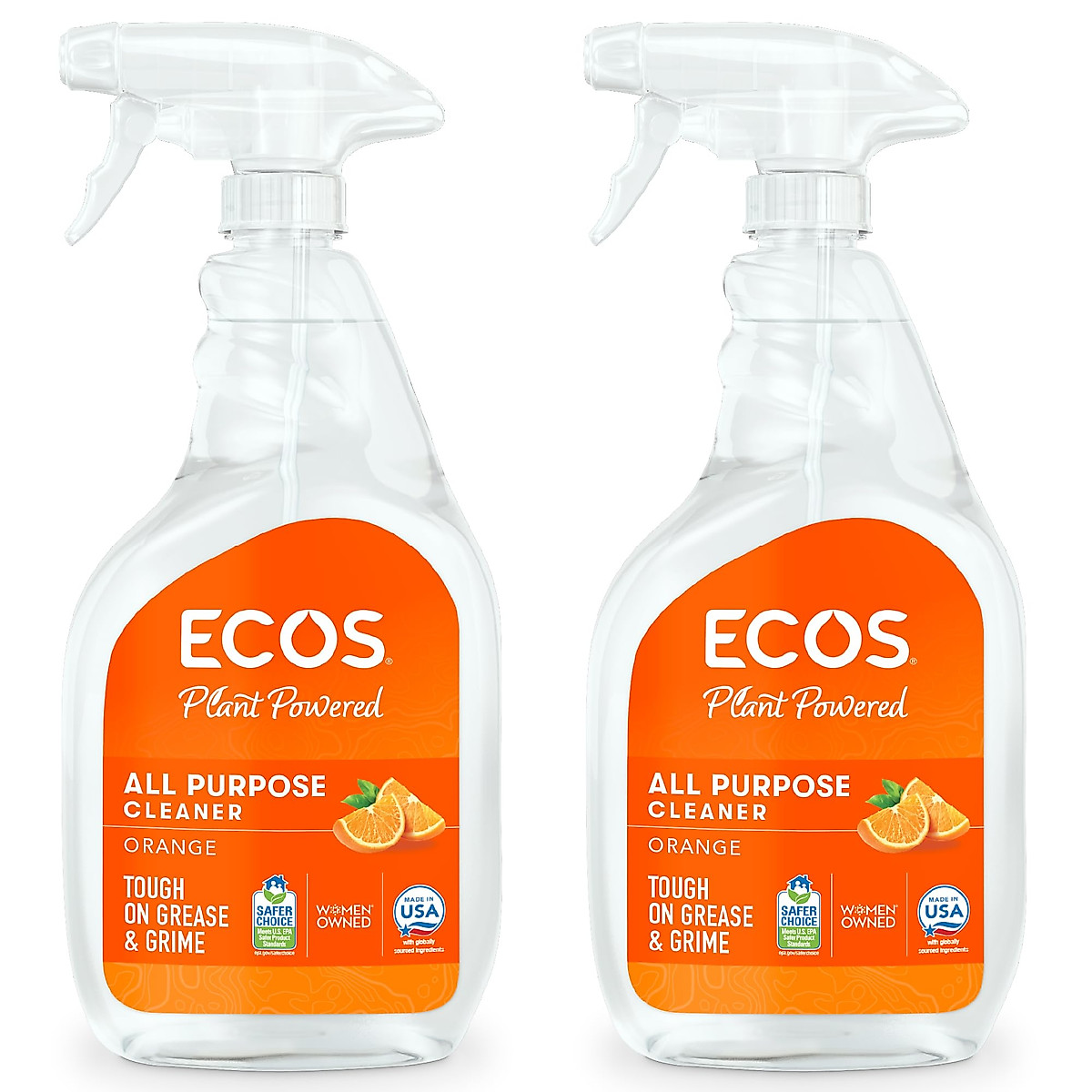 ECOS® All Purpose Cleaner, Orange, 22oz Bottle by Earth Friendly Products (Pack of 2)