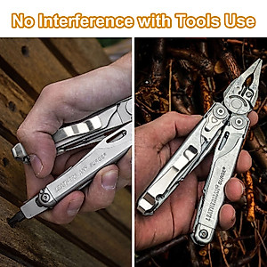 Heavaluefit Durable Pocket Clip for LEATHERMAN Surge, Made of High Quality Stainless Steel, Quick Install and Remove Clip Accessories Perfcet for LEATHERMAN Surge (Sliver)