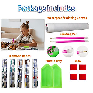 YALKIN Yak Cow Large Diamond Painting Kits for Adults (70X40cm/ 27.6x15.7in), DIY 5D Diamond Art Kits for Adults, Full Round Drill Embroidery Cross Stitch Pictures for Wall Decor