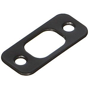 Kwikset 85063-514 1" x 2-1/4" Radius Corner Deadbolt Strike Iron Black Finish