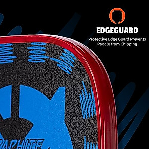 Onix Graphite Evoke Tear Drop Pickleball Paddle Features Tear Drop Shape, Polypropylene Core, and Graphite Face, Blue