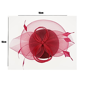 Tea Party Fascinator Kentuckys Derbys Hat Fascinator Pillbox Hat Headband for Cocktail Man Head Band (Khaki, One Size)