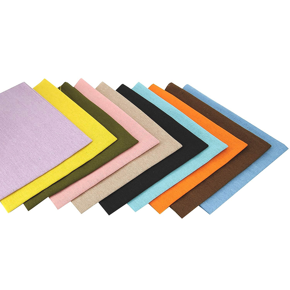 Rose Flavor Linen Fat Quarters Pre-Cut Quilting Assortments for Sewing Crafting (18 by 20.5Inch)