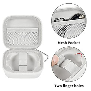 Earbud Case Compatible with Bose QuietComfort Earbuds II/for AirPods, Wireless, Bluetooth, Noise Cancelling in-Ear Headphones Cover Holder Storage Fits for USB Cable, Earplugs (Box Only) (White)