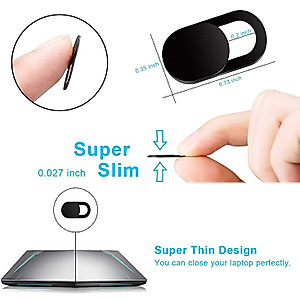 LorXI Webcam Slide Cover, 3 Pack Ultra Thin Camera Cover Slide Apply to Laptop, Tablet, Smartphone, Protect Your Privacy (Couple Panda)