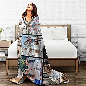 Custom Blanket with Photos Personalized Customized Blankets with Photos Picture Text Customized Gifts for Friend Family Mom Dad Girlfriend Boyfriend on Fathers Mothers Valentines Day Birthday Wedding
