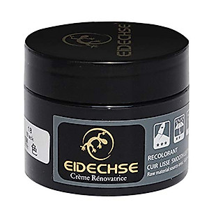 Evangelia.YM Leather Care Product Repair Cream Filler Compound - Leather Recoloring Balm Restoration Cracks Burns & Holes - Conch Sofa Car Seat Leather Plastic Refurbish (Black)