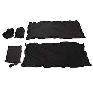 KUAFU DJ Foldable Facade Portable Event, White/Black Scrim, Metal Frame Booth with Travel Bag Case (Black and White)