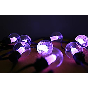 Solar String Lights Outdoor Waterproof RGB, 50Ft App& Remote Control Solar Powered Patio Lights with 25 LED, Dimmable Music Hanging Lights for Balcony Deck Gazebo Pergola Camping Decor